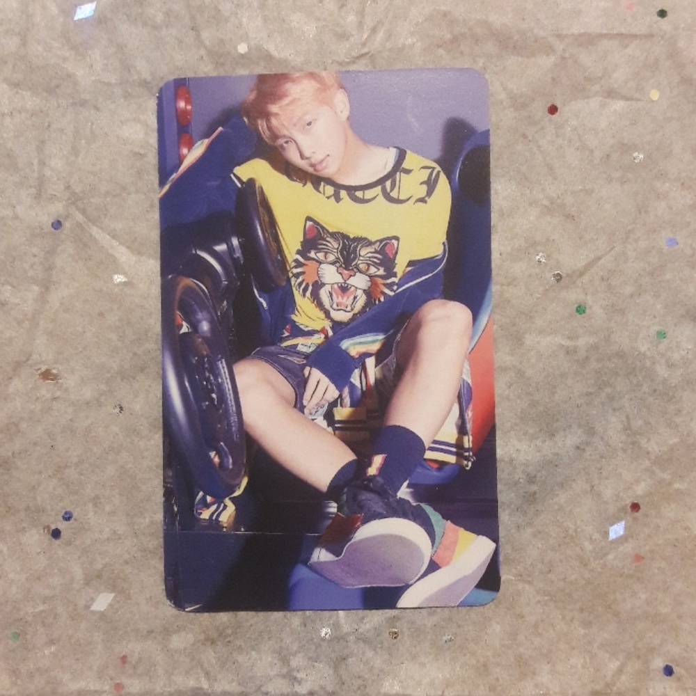 Kpop Bts Rap Mon And Jin Double Sided Photo Card - Gem